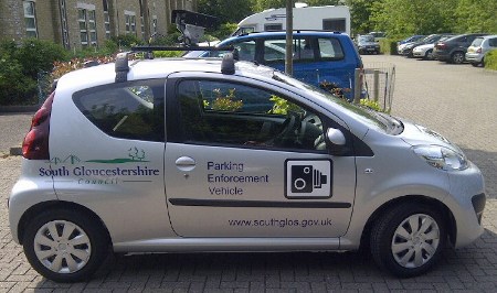 Parking enforcement camera car