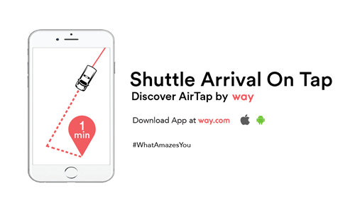 Way launches AirTap, a free Shuttle Tracking service